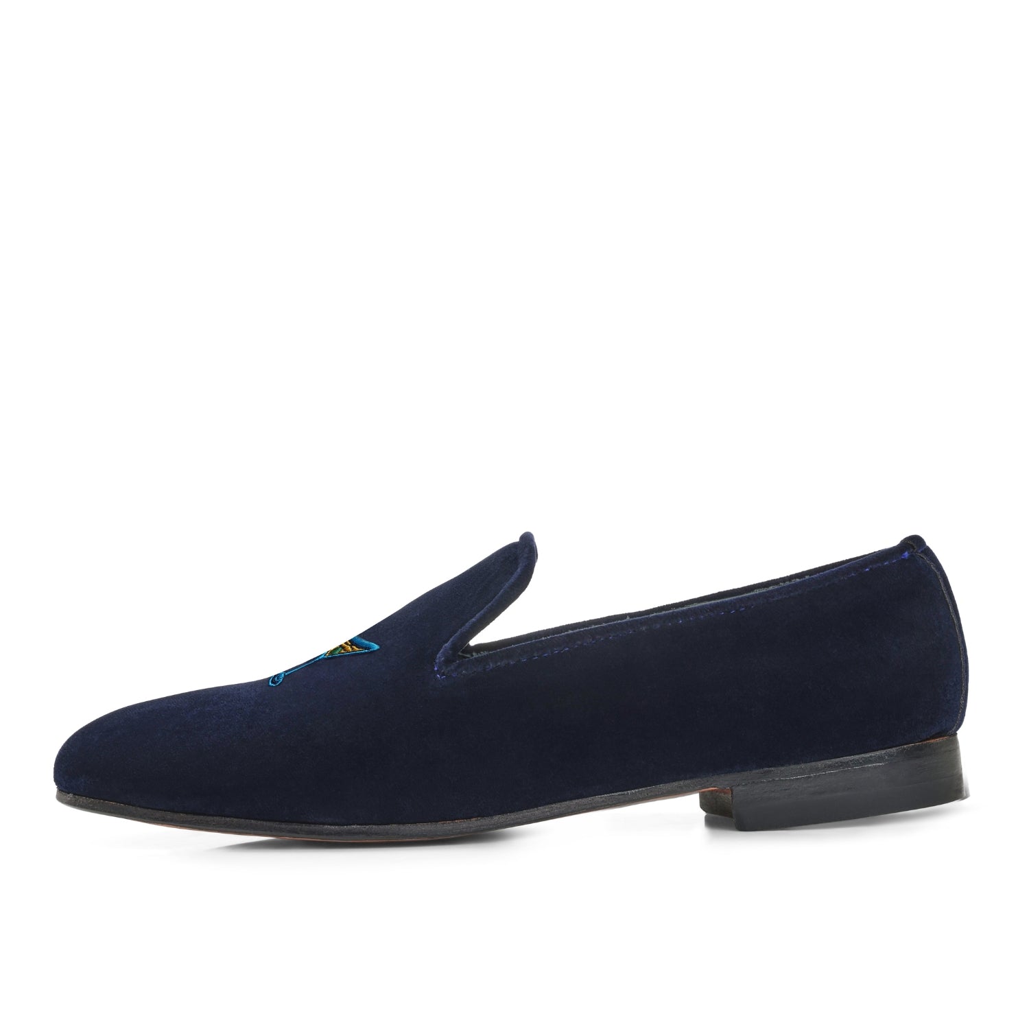 Women's Velvet Loafer/Slipper Shoe Shot Through The Heart | Bown of London