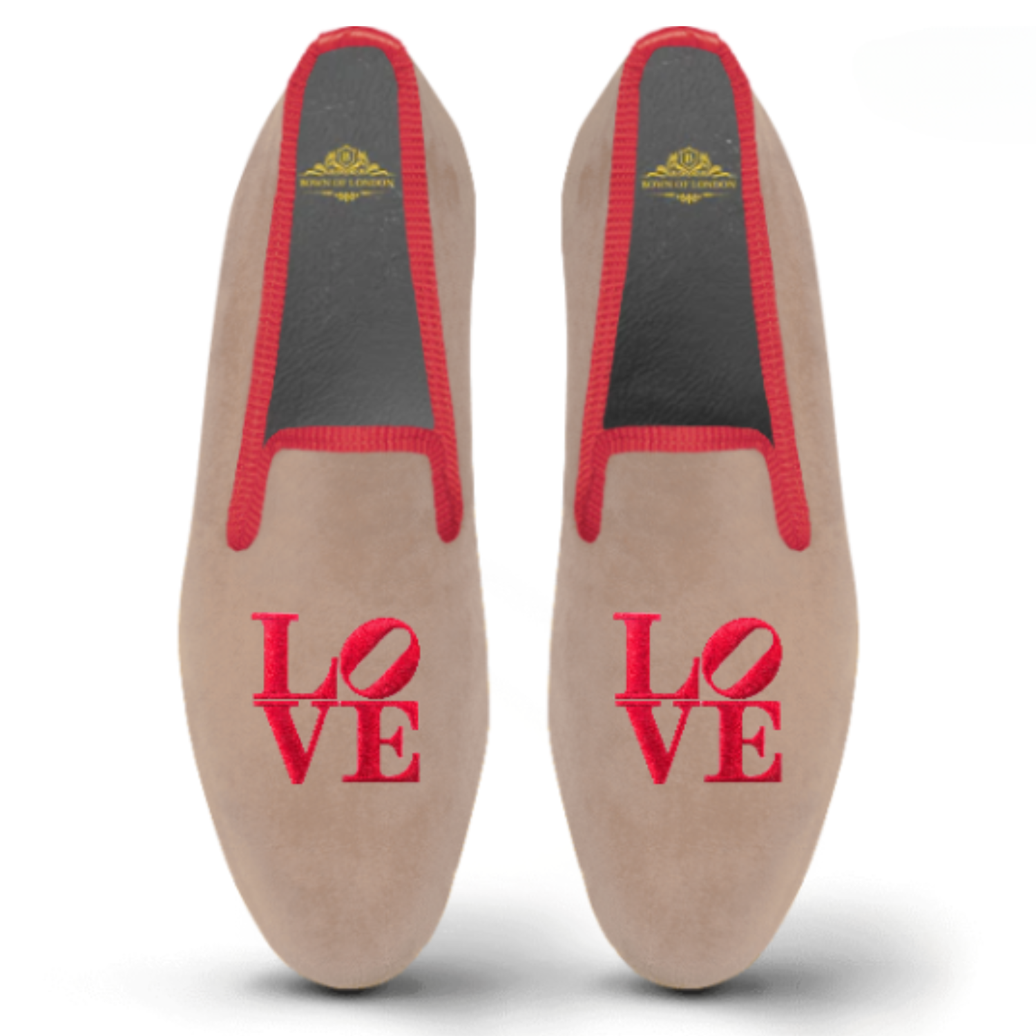 Women's Velvet Loafer/Slipper Shoe Love | Bown of London