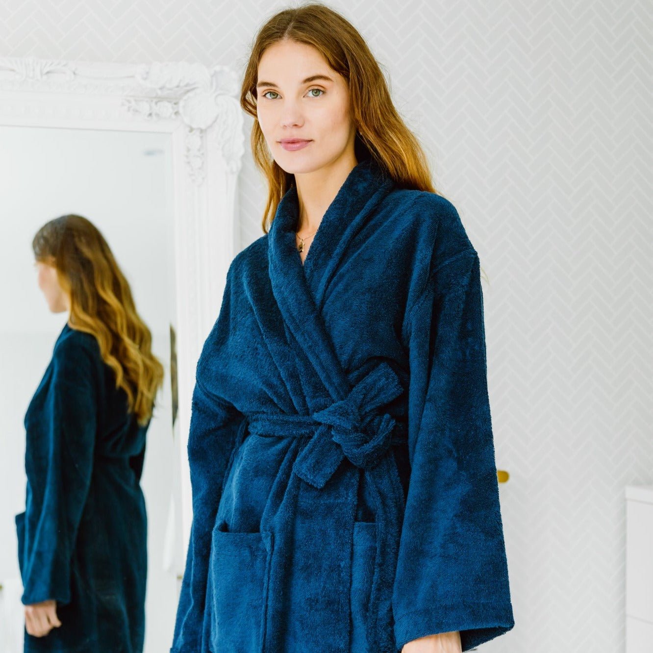 Women's Towelling Dressing Gown | Bown of London