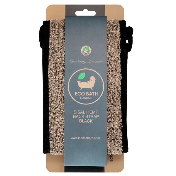 Eco Natural Sisal Hemp Back Strap Black | Bown of London